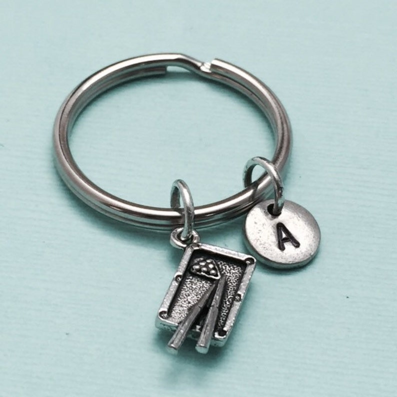 Pool Table Keychain Pool Table Charm Sports Keychain | Etsy