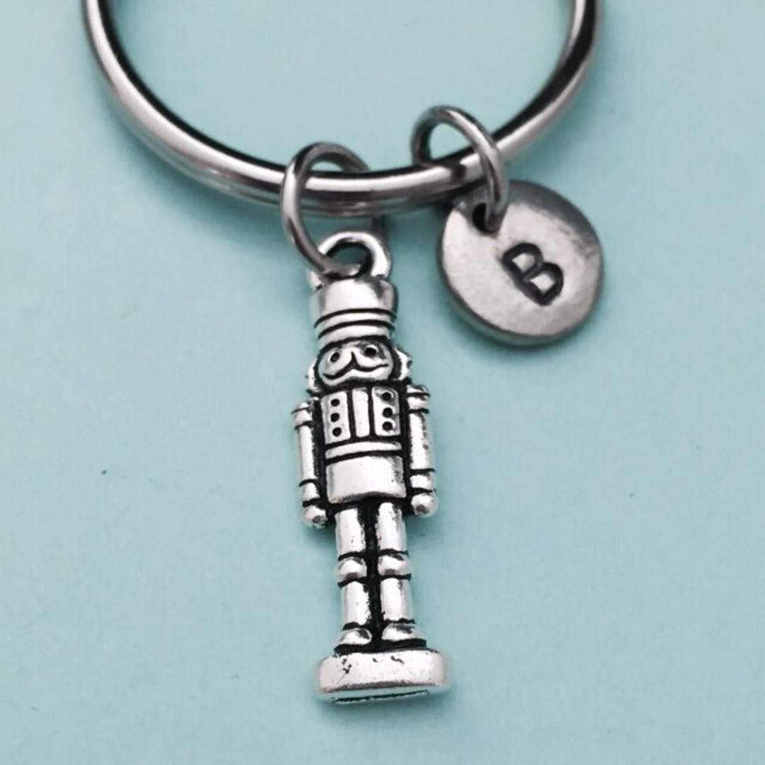 Nutcracker Keychain, Nutcracker Charm, Christmas Keychain, Personalized ...