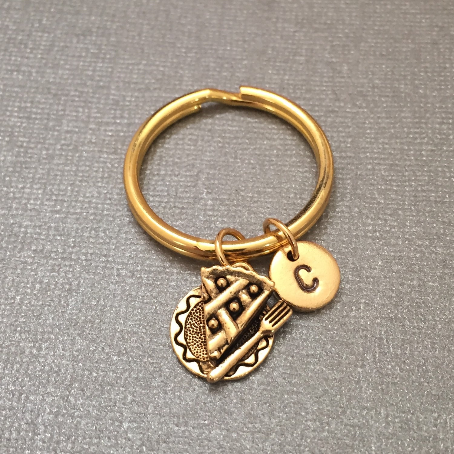 Pie on Plate Keychain Pie on Plate Charm Food Keychain - Etsy