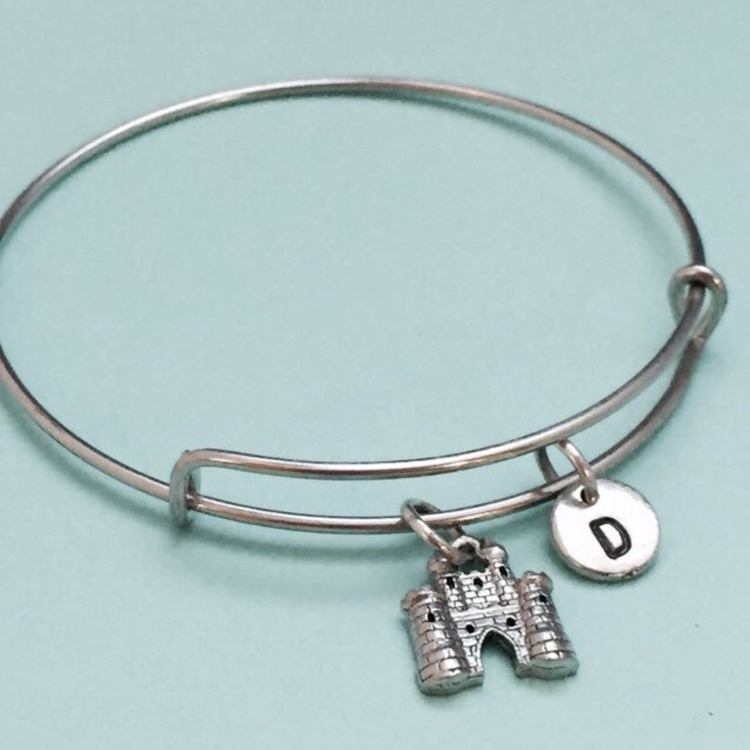 Castle Bangle, Castle Bracelet, Castle Charm, Princess Castle ...