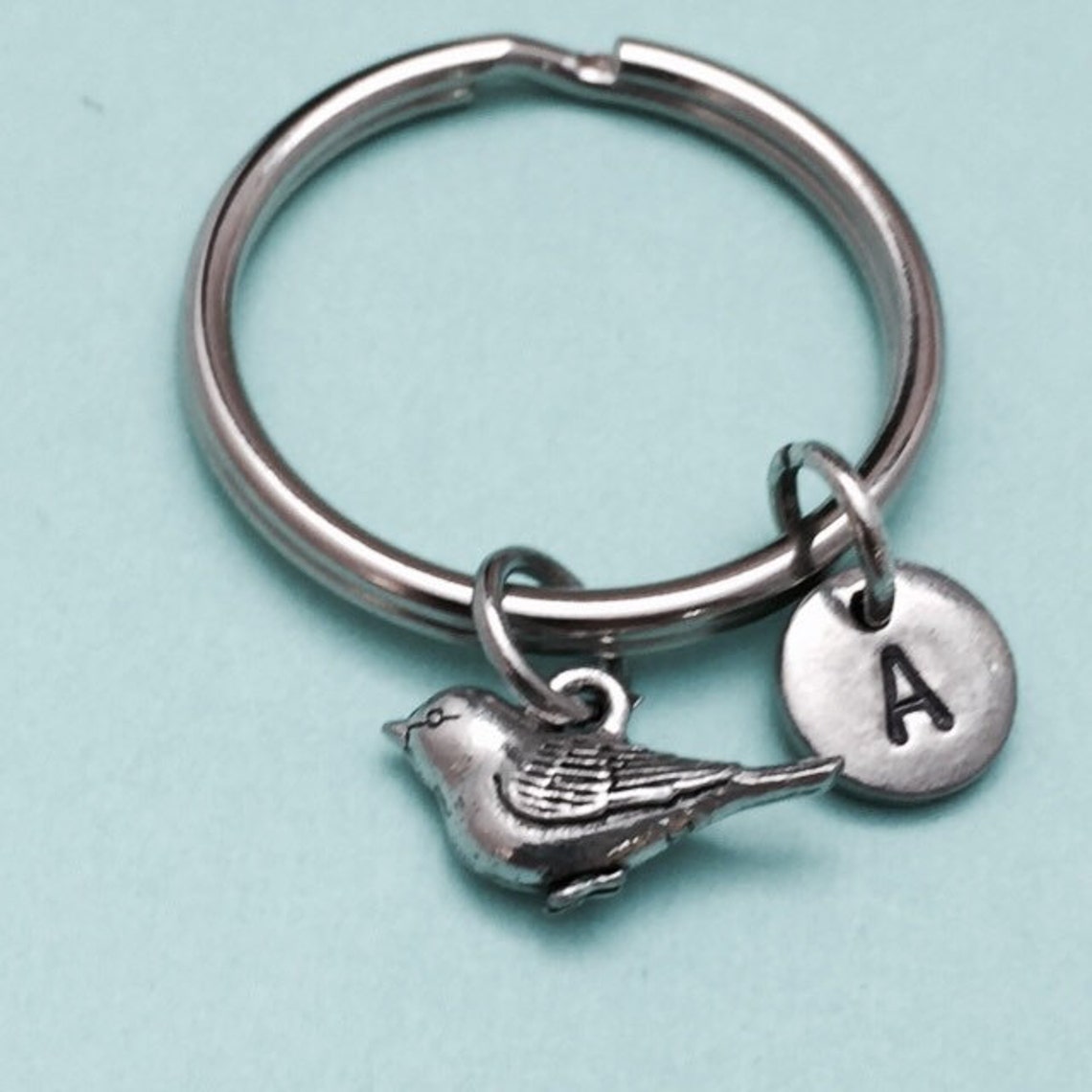 Bird Keychain, Bird Charm, Animal Keychain, Personalized Keychain ...