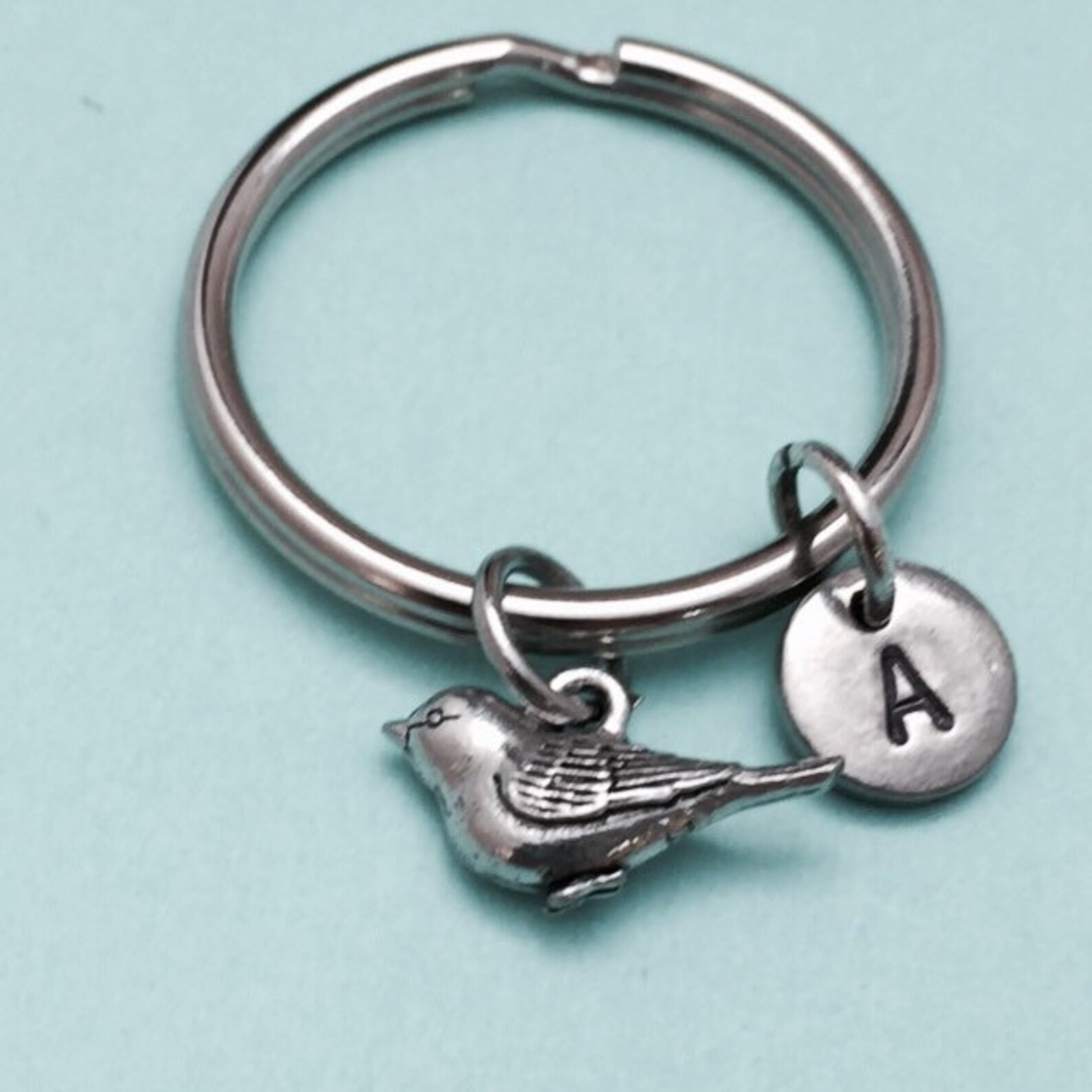 Bird Keychain, Bird Charm, Animal Keychain, Personalized Keychain ...