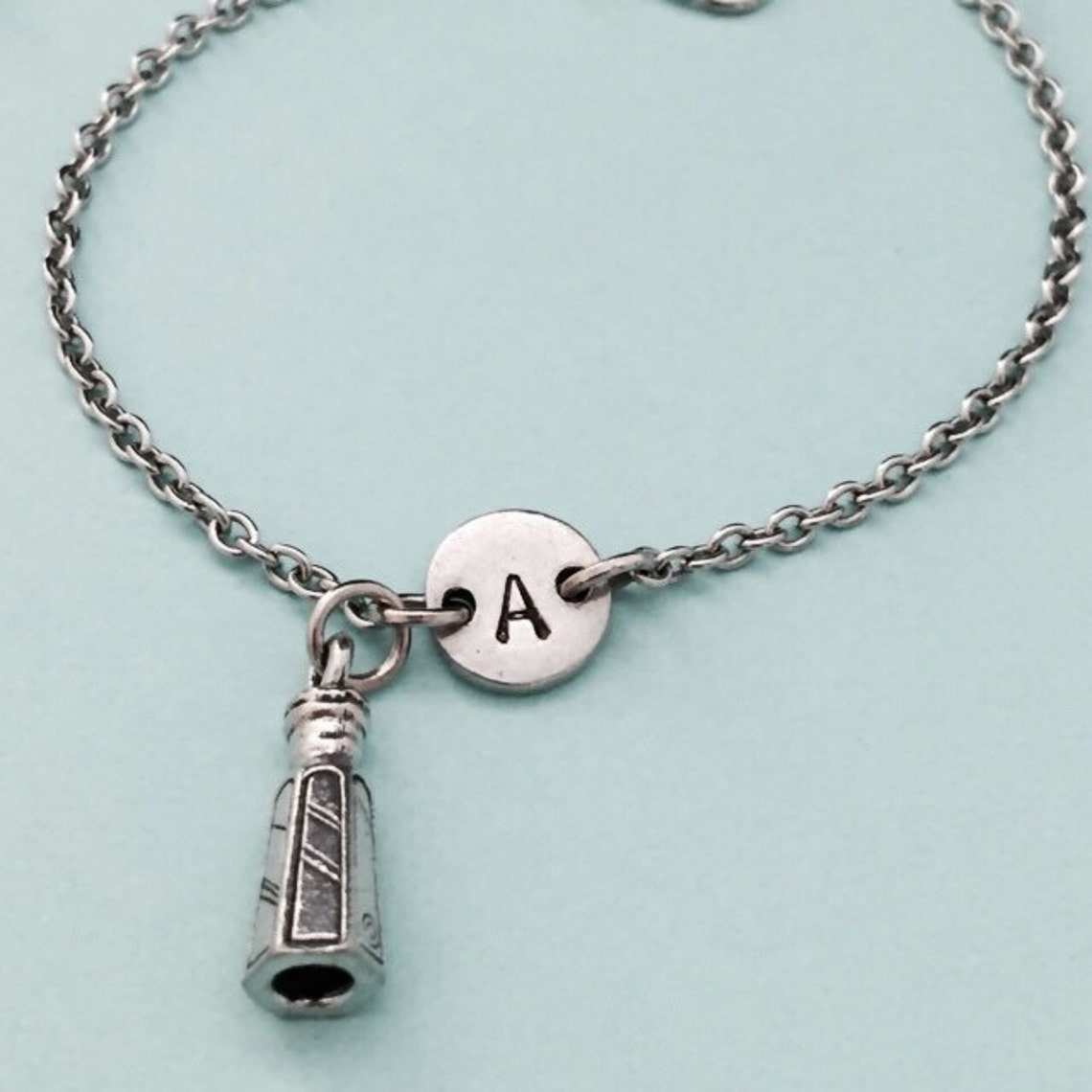 Salt Shaker Charm Bracelet, Salt Shaker Charm, Adjustable Bracelet ...