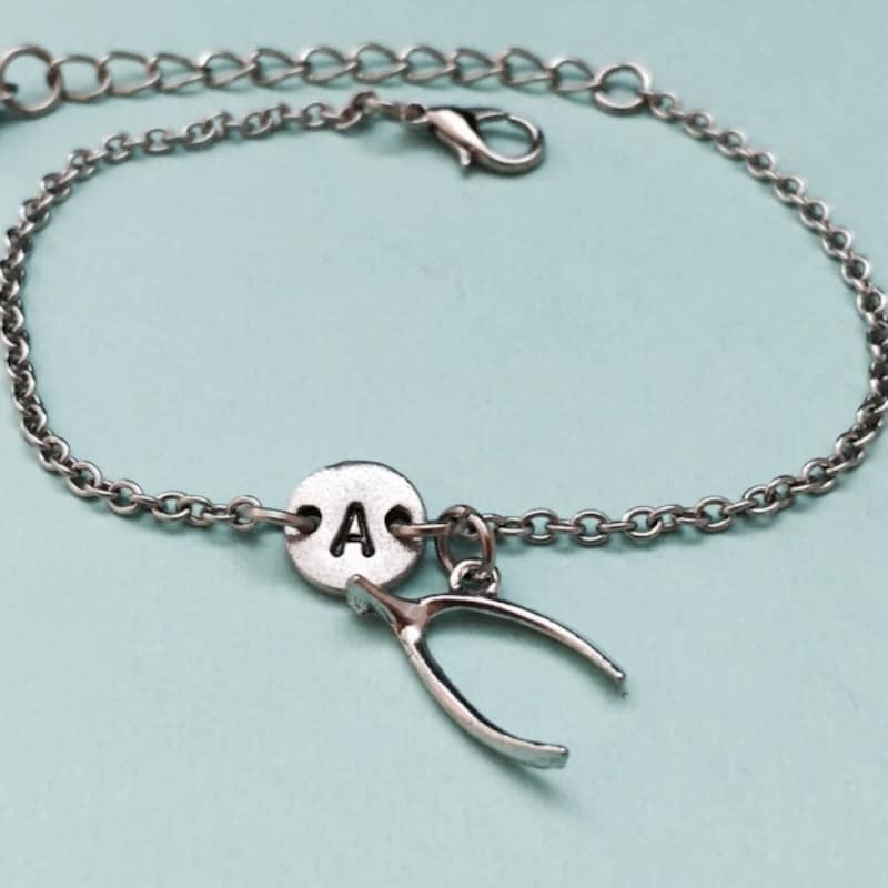 Wishbone Keychain - Etsy