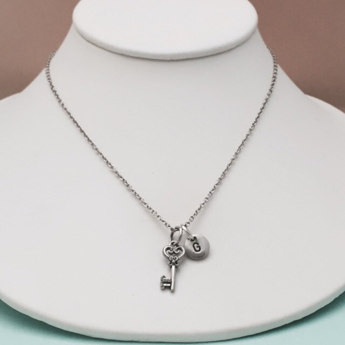 Best Friend Necklace, Key Necklace, Skeleton Key Necklace, Bff Necklace ...