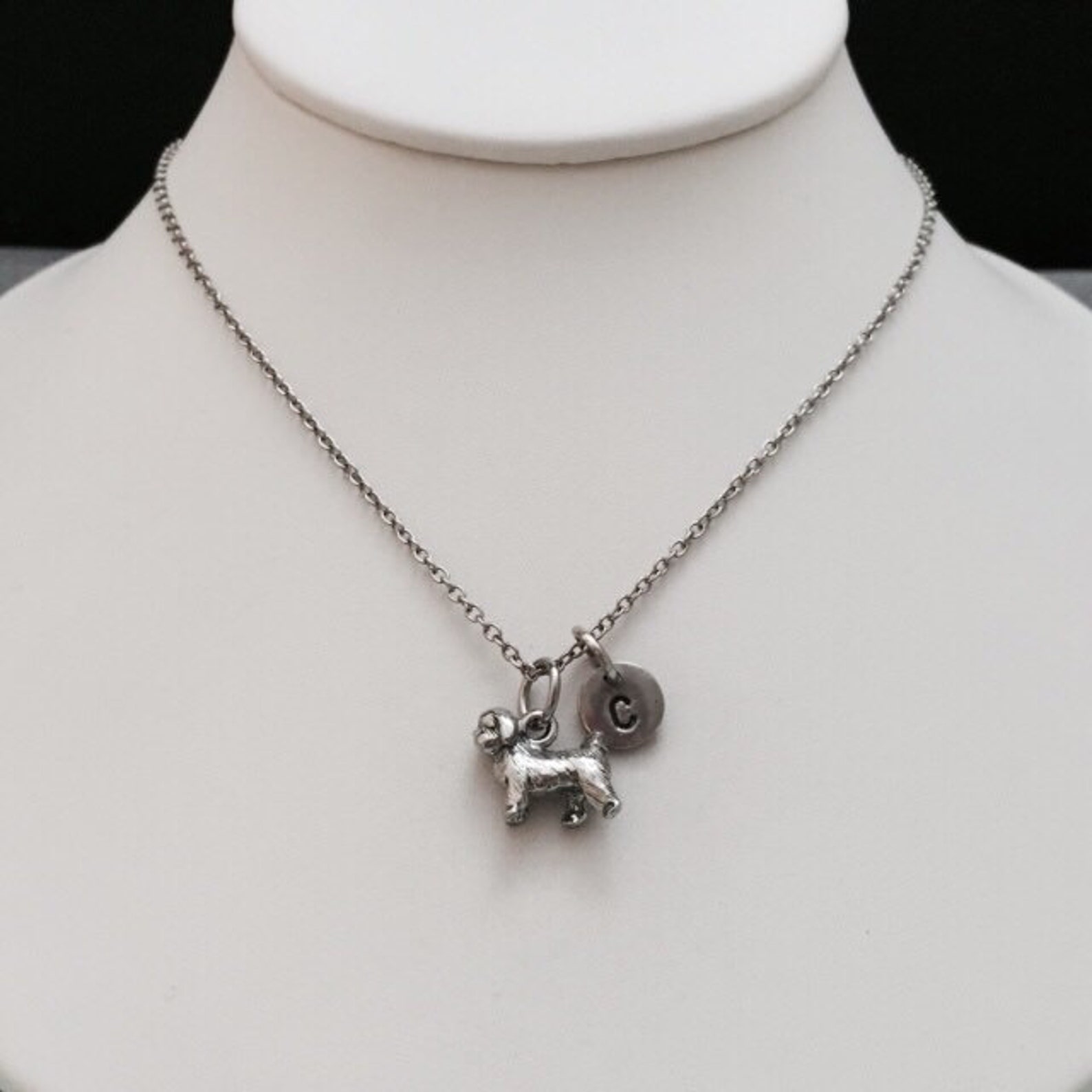 Shih Tzu Dog Necklace, Shih Tzu Dog Charm, Animal Necklace ...