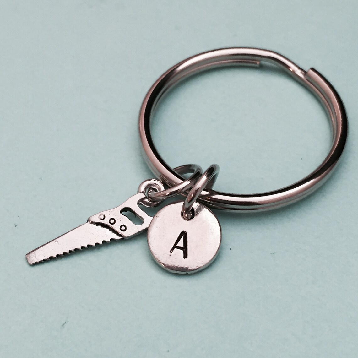 Saw Keychain Saw Charm Tool Keychain Personalized Keychain - Etsy