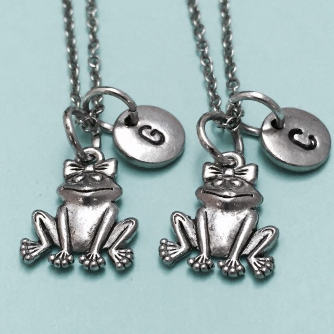 Best Friend Necklace, Frog Necklace, Animal Necklace, Bff Necklace ...