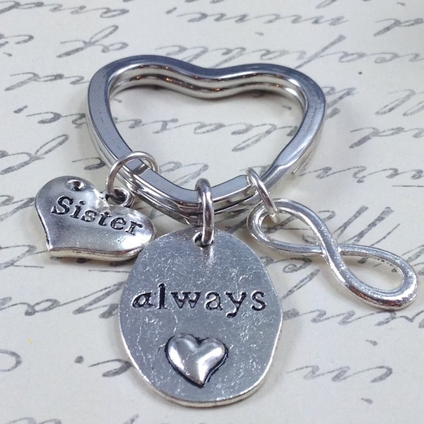 Sister Keychain - Etsy