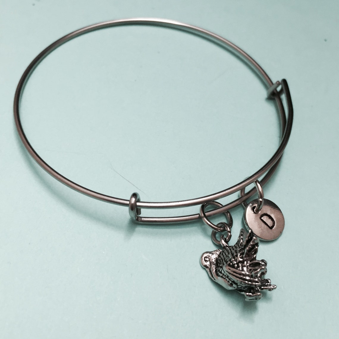 Turkey Bangle, Turkey Charm Bracelet, Expandable Bangle, Charm Bangle ...