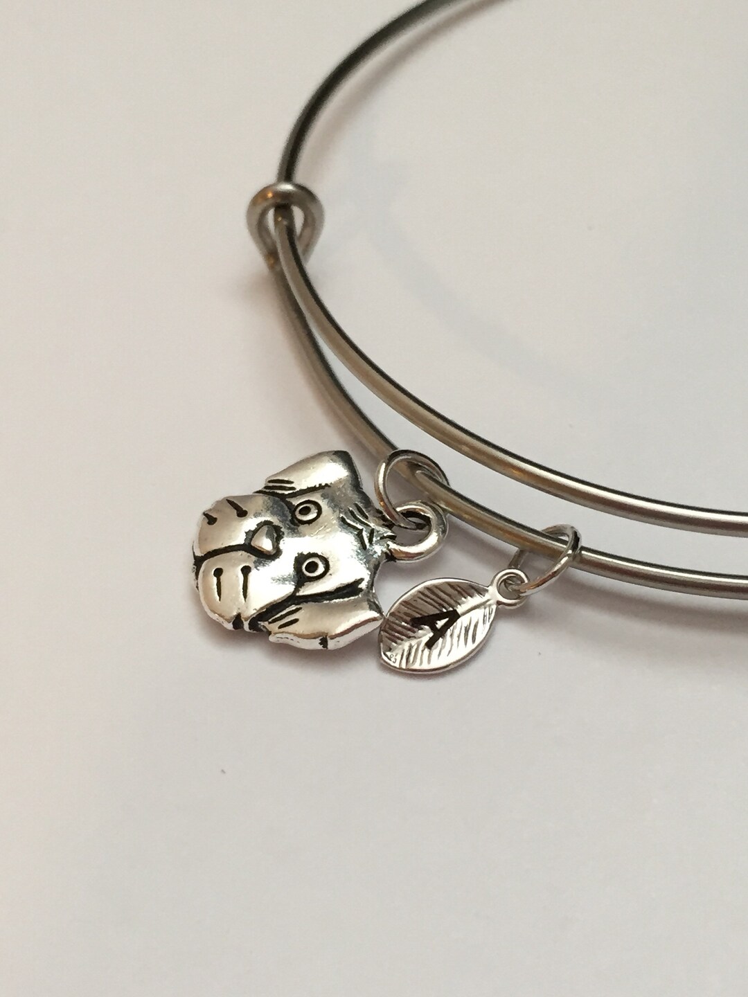 Dog Bangle, Dog Charm Bracelet, Expandable Bangle, Charm Bangle ...