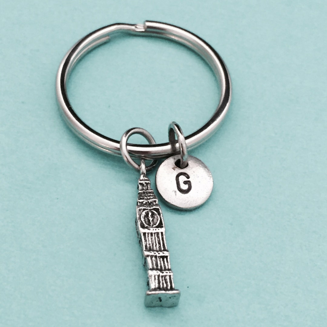 Big Ben Keychain, Big Ben Charm, Clock Keychain, Personalized Keychain ...