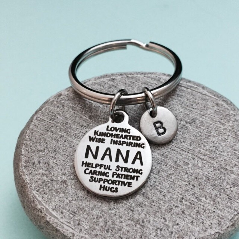 Nana keychain nana charm family keychain personalized | Etsy
