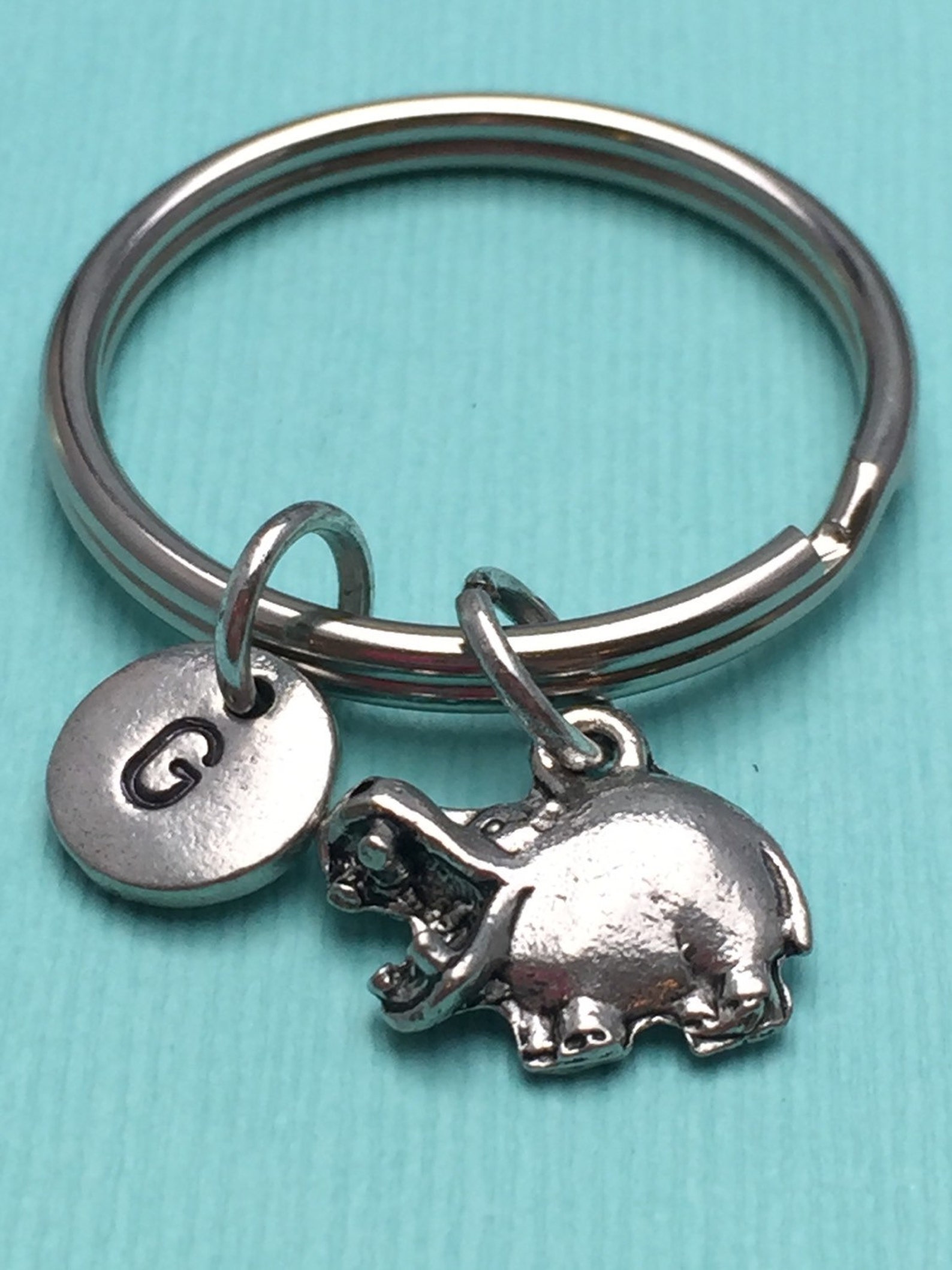 Hippopotamus Keychain, Hippo Keychain, Animal Keychain, Personalized ...