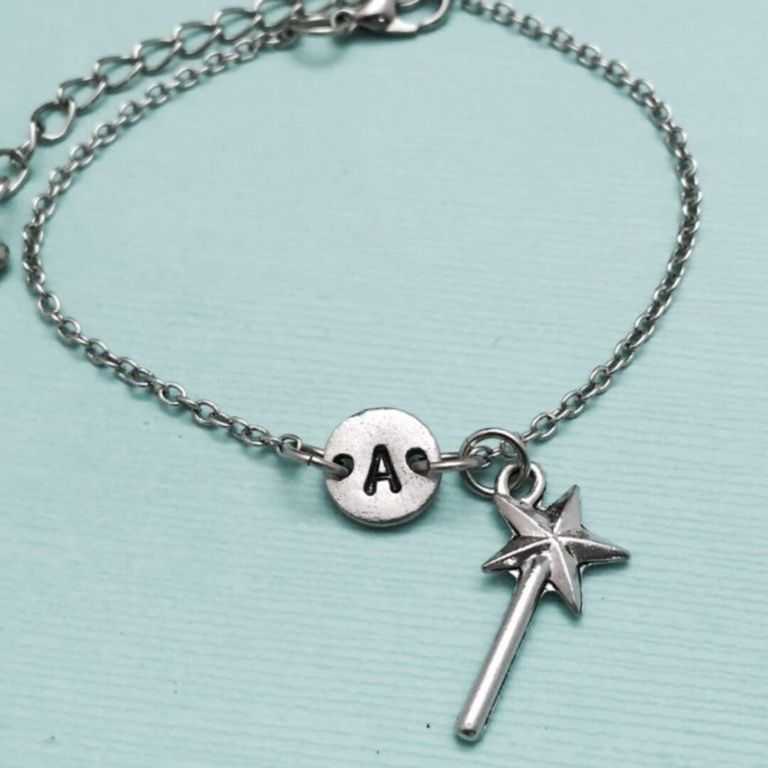 Magic Wand Charm Bracelet, Magic Wand Charm, Adjustable Bracelet ...