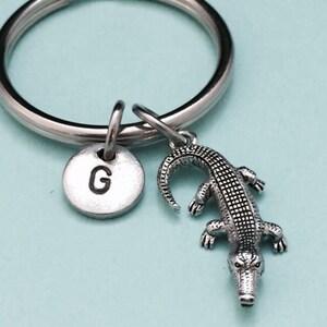 Alligator Keychain, Alligator Charm, Animal Keychain, Personalized ...
