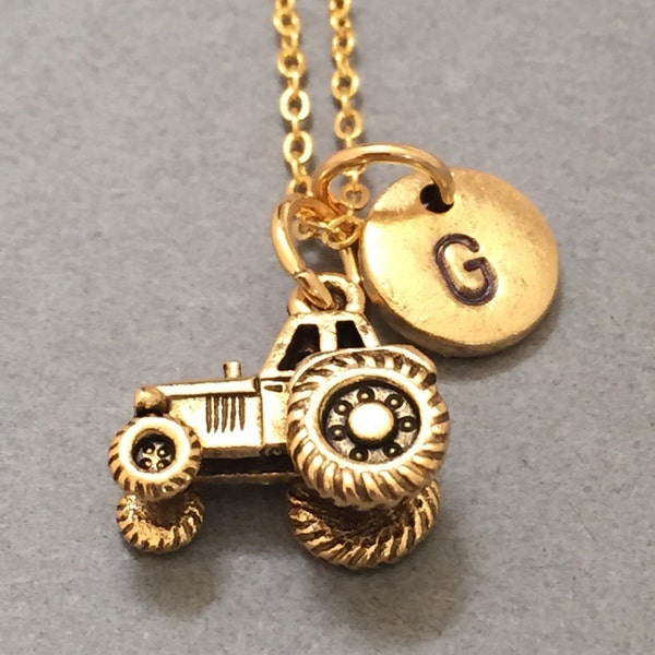 Tractor Necklace - Etsy