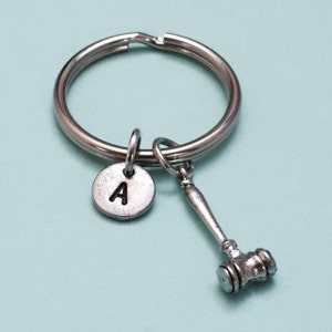 Gavel Keychain, Gavel Charm, Mallet Keychain, Personalized Keychain ...