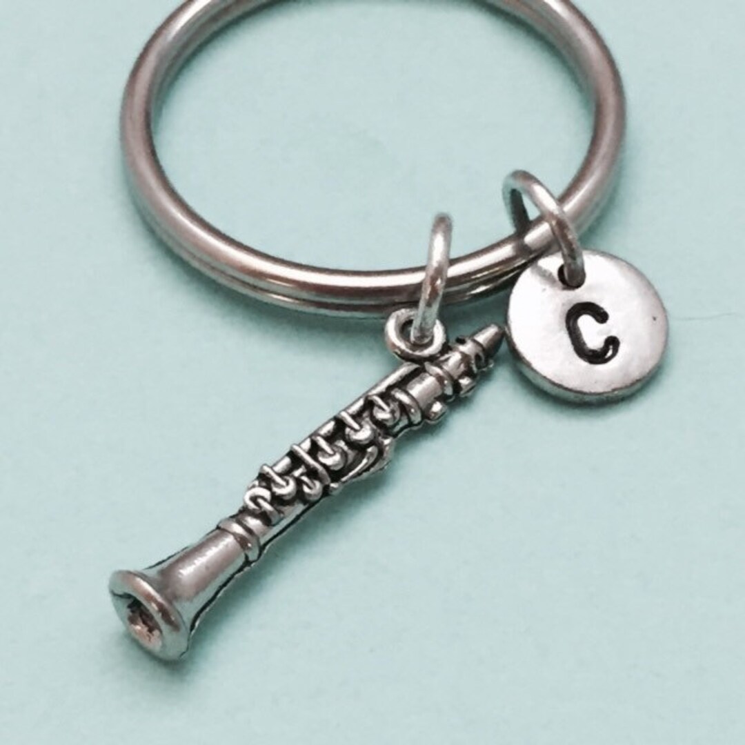 Clarinet Keychain, Clarinet Charm, Musical Instrument Keychain ...