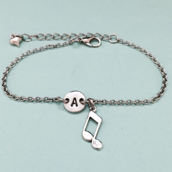 Music Note Bracelet - Etsy