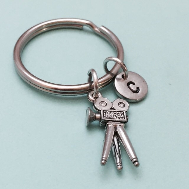 Movie Camera Keychain Movie Camera Charm Director Keychain - Etsy