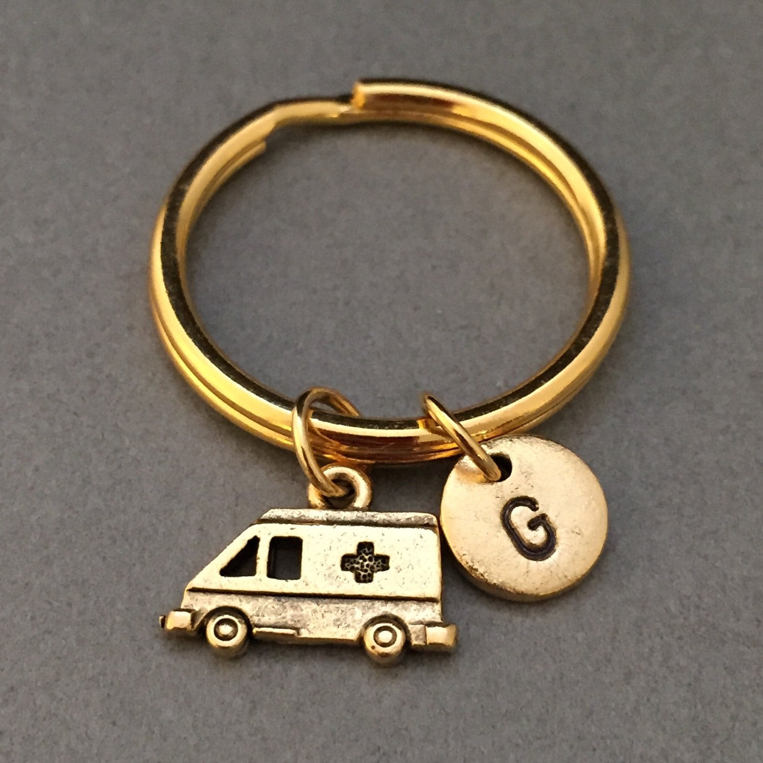 Ambulance Keychain Ambulance Charm EMS Keychain - Etsy UK