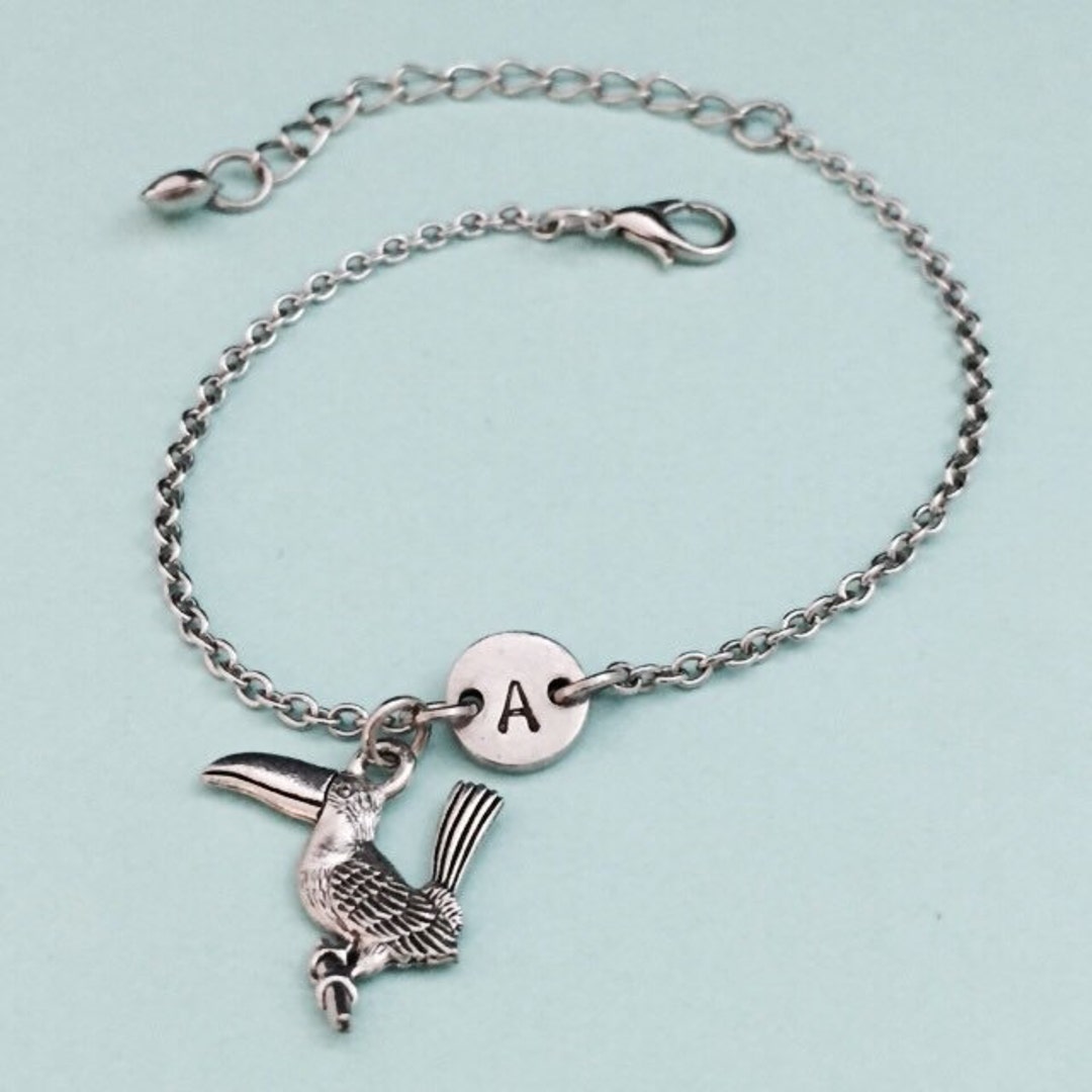 Toucan Charm Bracelet, Toucan Charm, Adjustable Bracelet, Animal ...