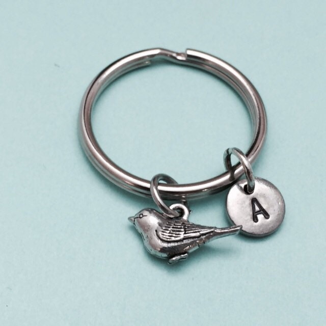 Bird Keychain Bird Charm Animal Keychain Personalized - Etsy