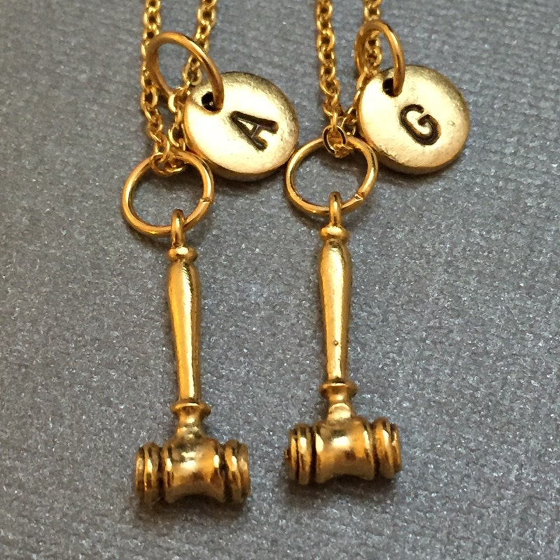 Gavel Necklace - Etsy