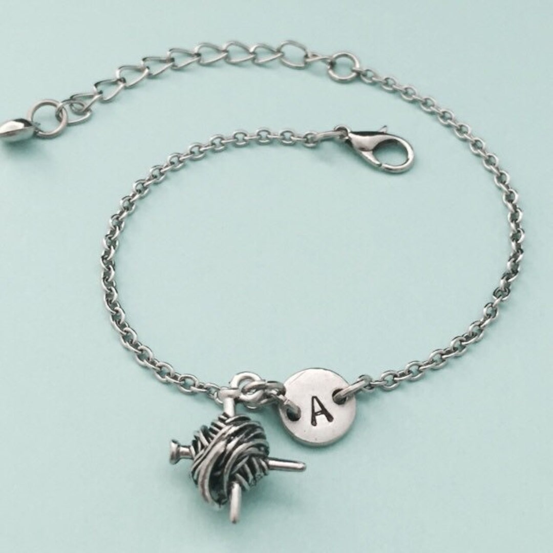 Spool of Thread Charm Bracelet, Spool of Thread Charm, Adjustable ...