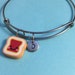 Slice of Bread Bangle, Toast Charm Bracelet, Expandable Bangle, Charm ...