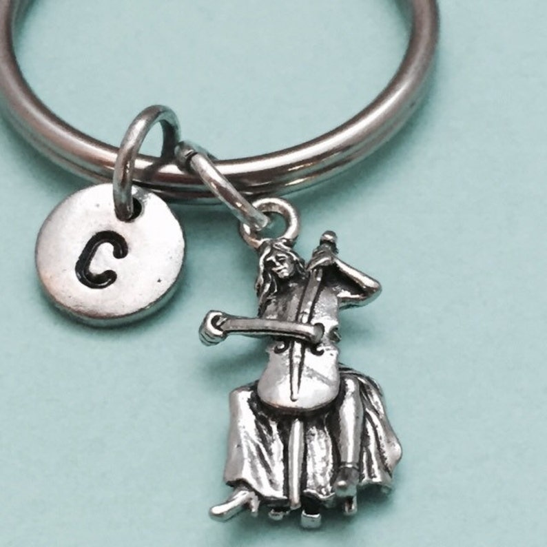 Cello player keychain cello player charm music keychain | Etsy
