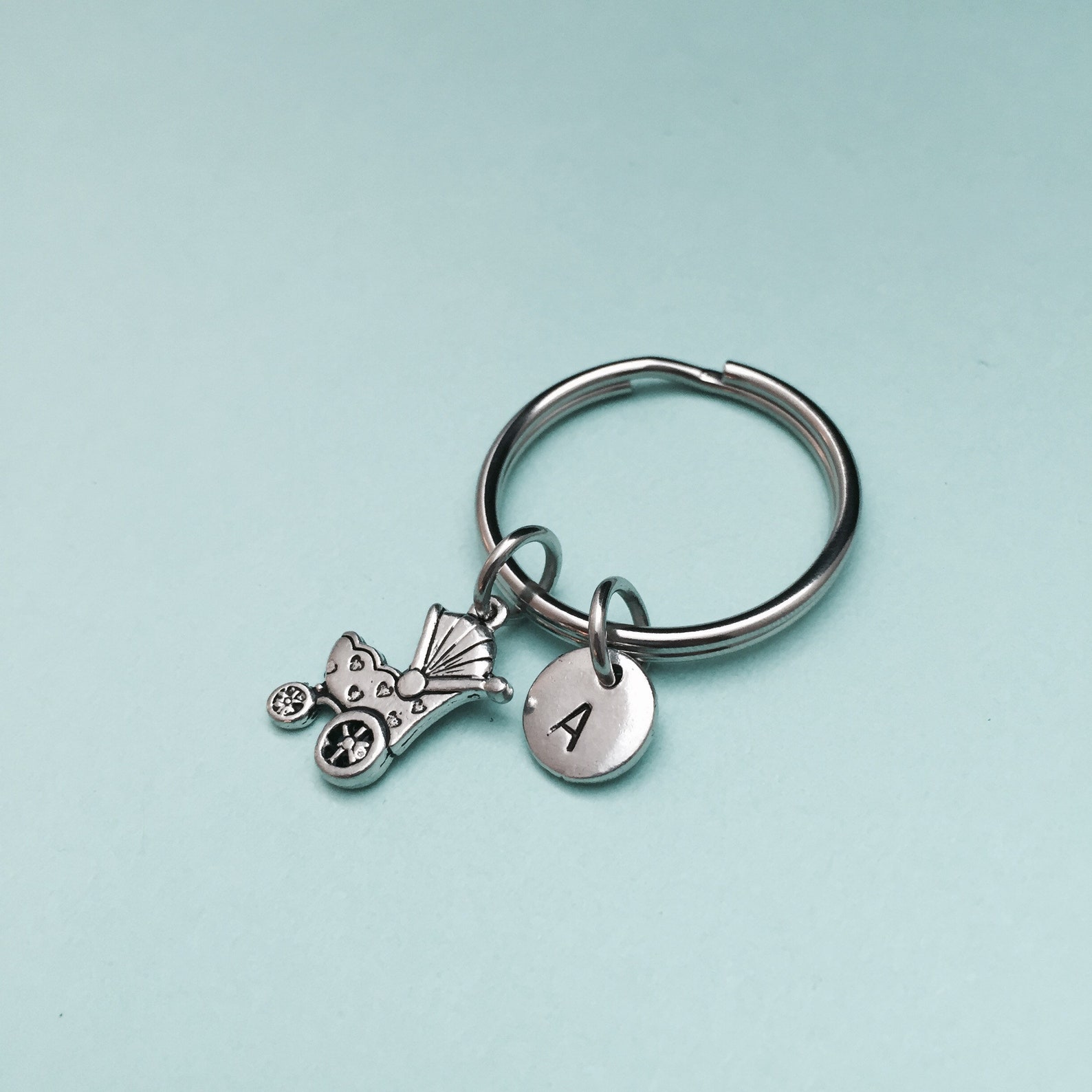Baby Carriage Keychain Baby Carriage Charm Stroller - Etsy