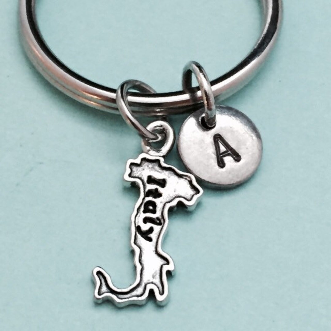 Italy Keychain, Italy Charm, Place Keychain, Personalized Keychain ...
