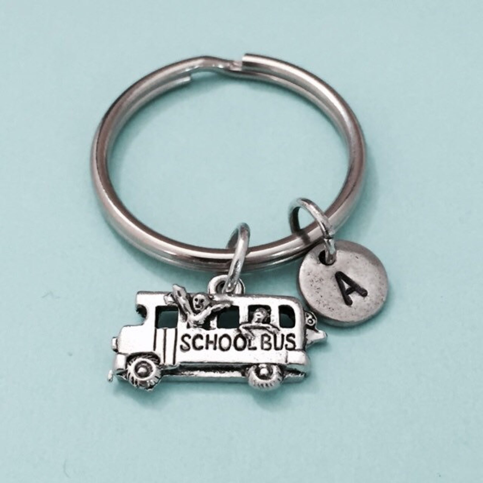 School Bus Keychain School Bus Charm Bus Keychain - Etsy