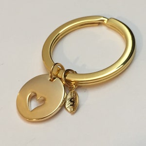 Open Cut Out Heary Keychain, Open Cut Out Heart Charm, Love Keychain ...