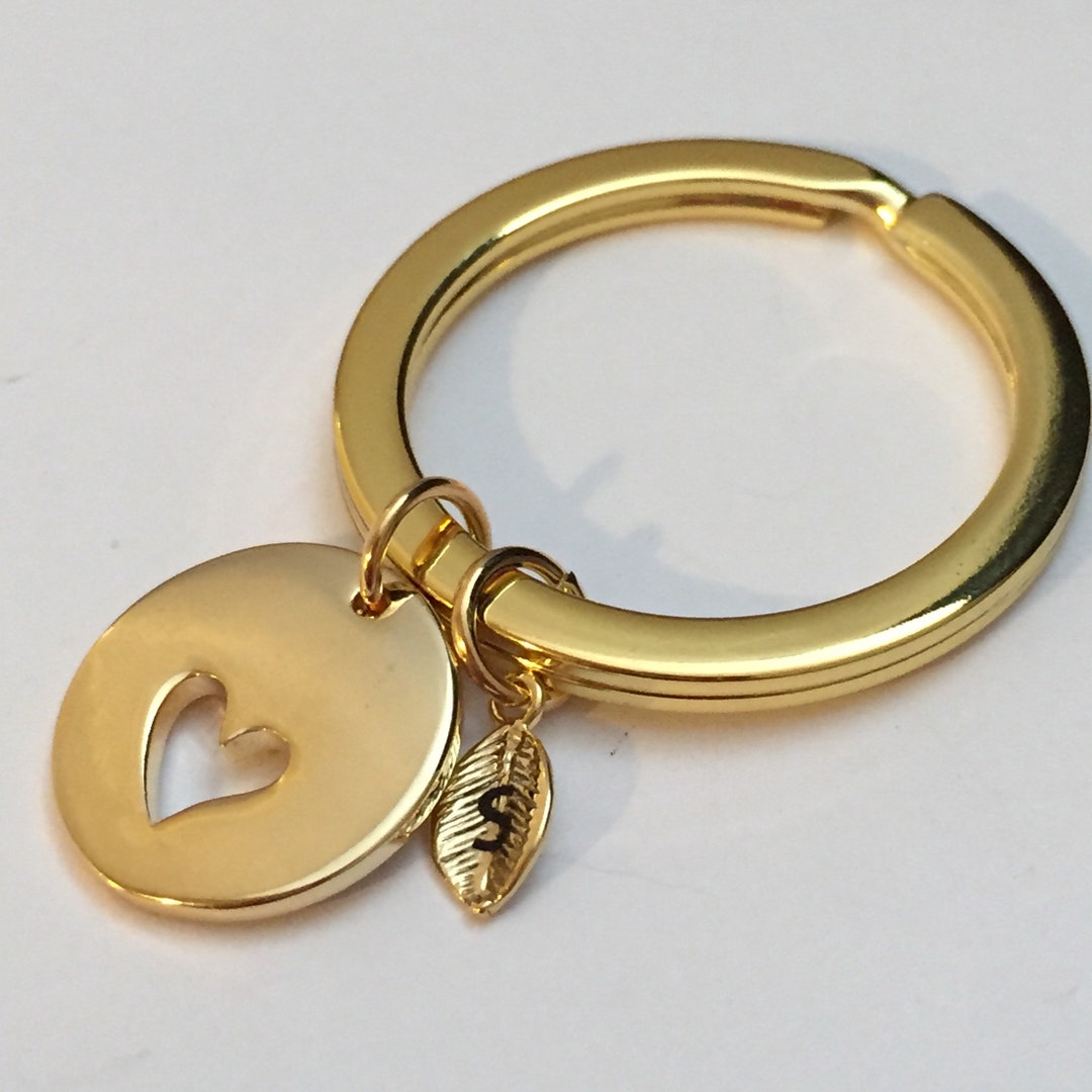 Open Cut Out Heary Keychain, Open Cut Out Heart Charm, Love Keychain ...