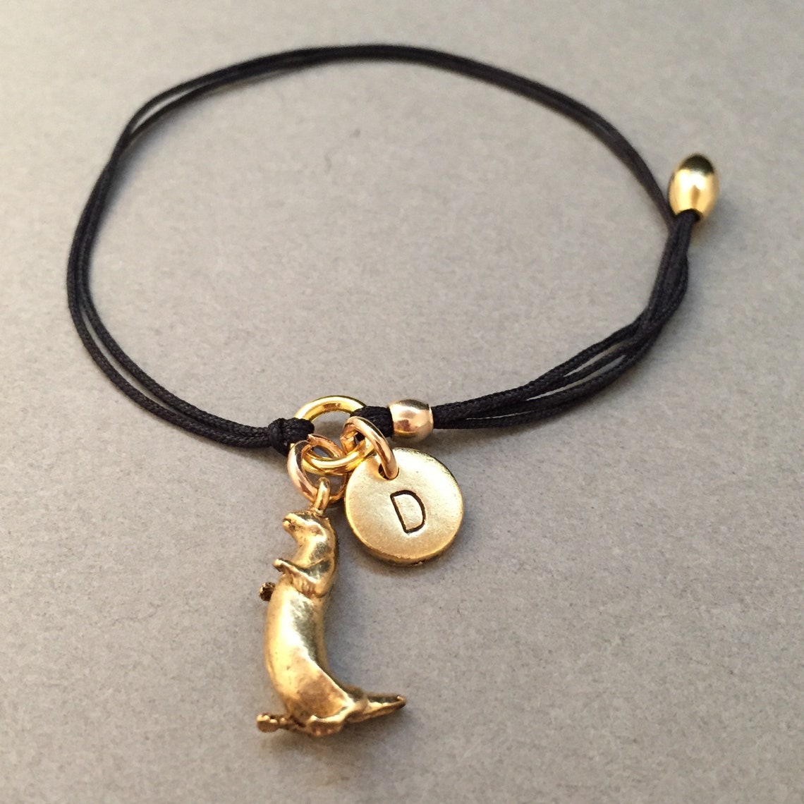 Otter Cord Bracelet, Otter Charm Bracelet, Adjustable Bracelet ...