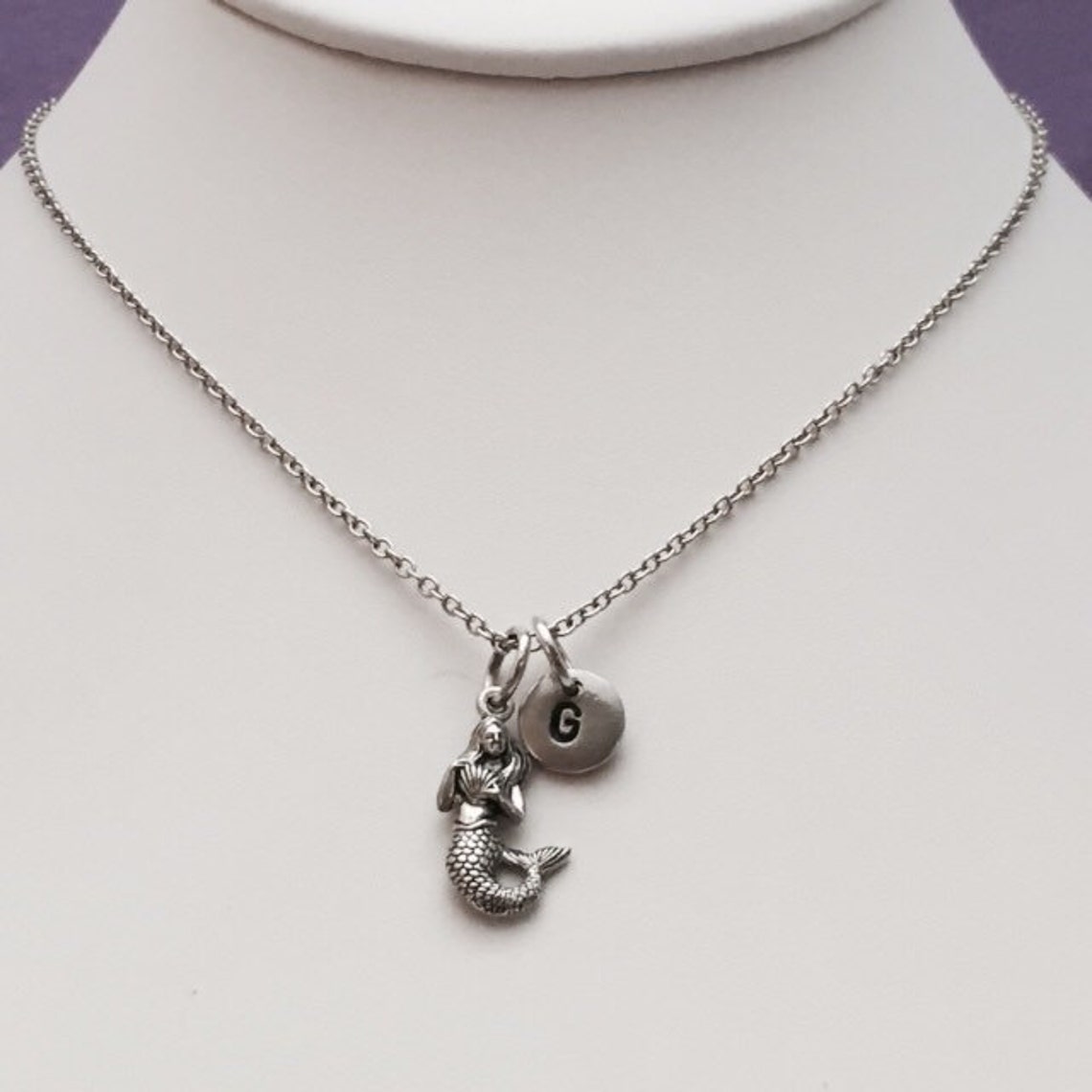 Best Friend Necklace Mermaid Necklace Bff Necklace Sister - Etsy