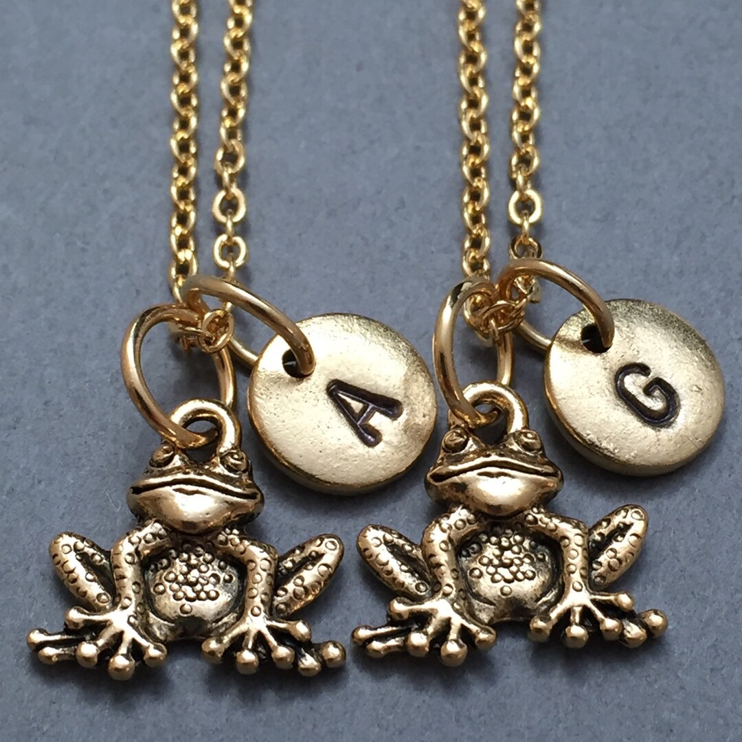 Best Friend Necklace, Frog Necklace, Animal Necklace, Bff Necklace ...