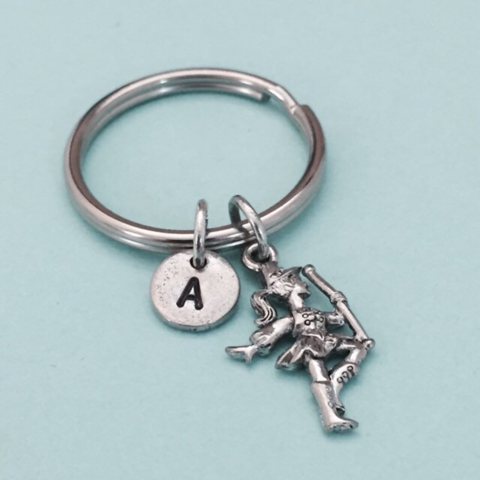 Baton Twirler Keychain Baton Twirler Charm Majorette | Etsy