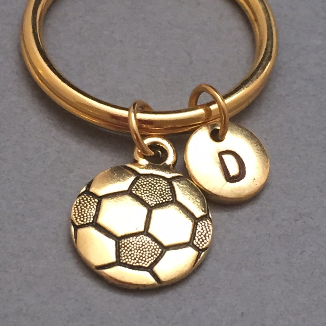 Soccer Ball Keychain, Soccer Ball Charm, Sports Keychain, Personalized ...