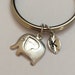 Elephant With Heart Keychain, Elephant Charm, Animal Keychain ...