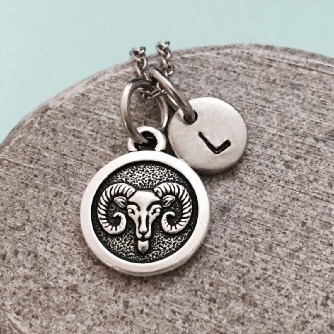 Aries Necklace Aries Charm Horoscope Necklace Personalized - Etsy