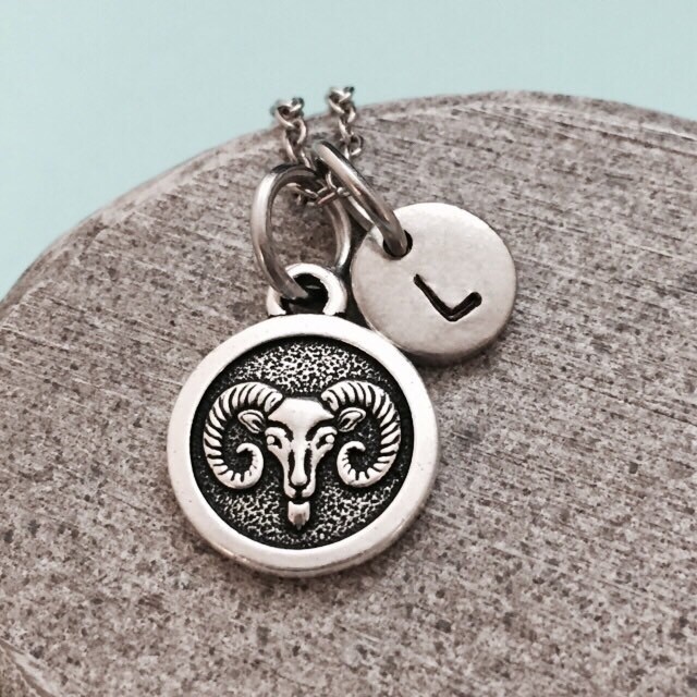 Aries Necklace, Aries Charm, Horoscope Necklace, Personalized Necklace ...