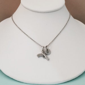 Best Friend Necklace, Pistol Necklace, Gun Charm, Bff Necklace ...