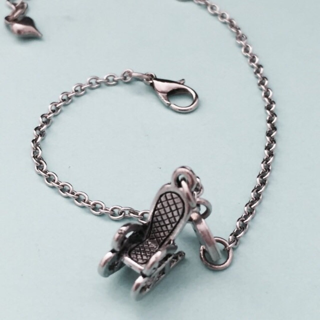 Rocking Chair Charm Bracelet, Rocking Chair Charm, Adjustable Bracelet ...