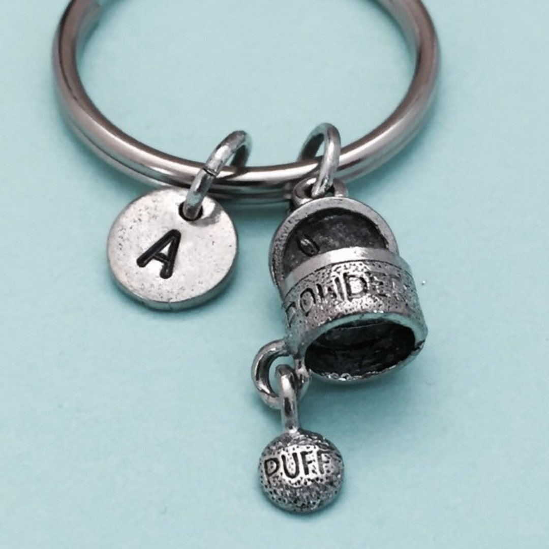 Powder Makeup Keychain, Powder Makeup Charm, Makeup Keychain ...