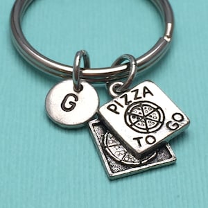 Pizza Keychain, Pizza Charm, Food Keychain, Personalized Keychain ...