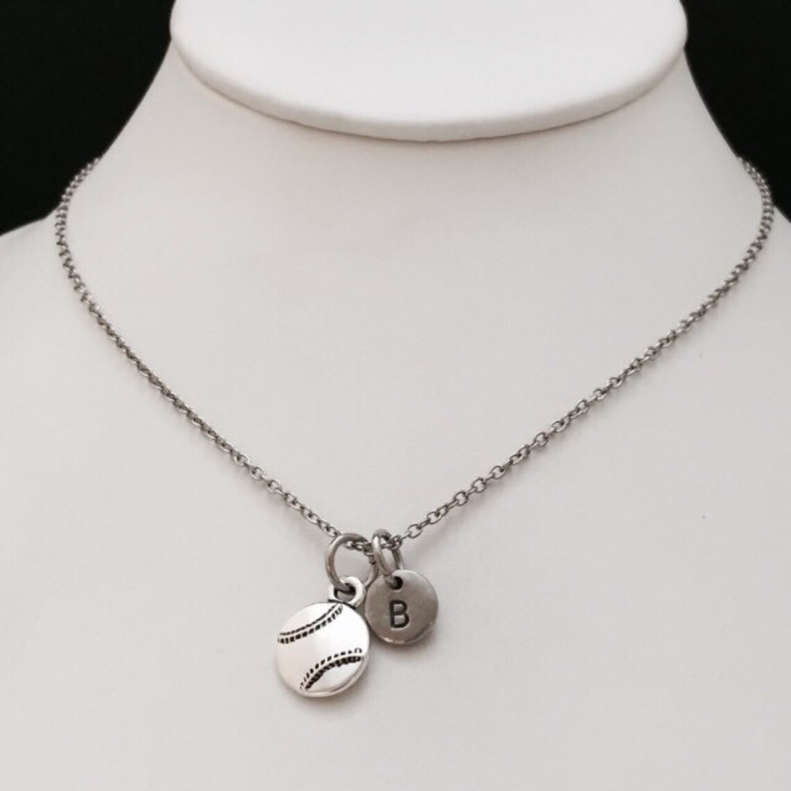 Baseball Necklace, Baseball Charm, Sports Necklace, Personalized ...